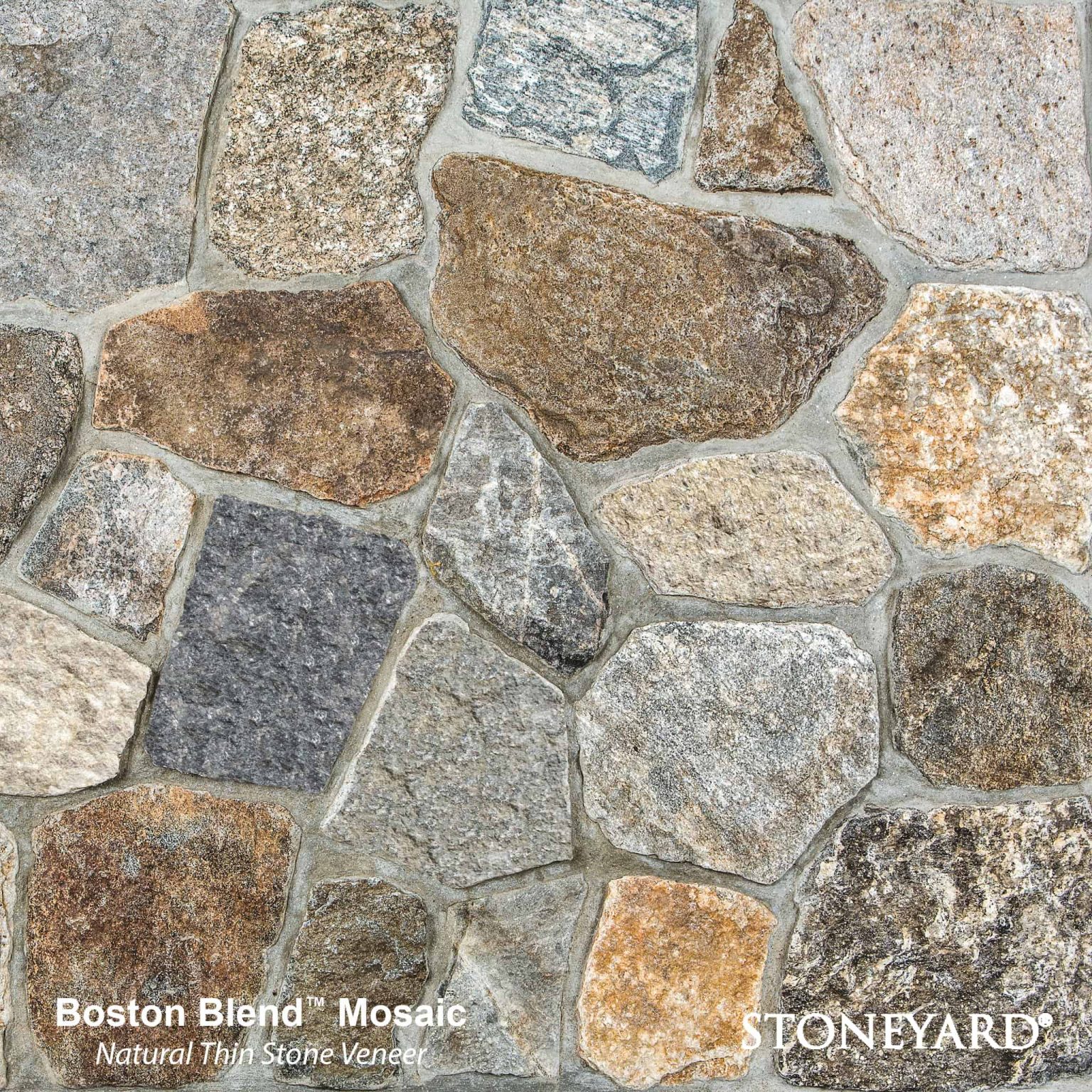 Boston Blend® Mosaic Thin Veneer - Stoneyard®