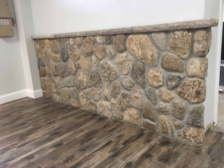 Viana's Masonry installs Boston Blend Round - Stoneyard