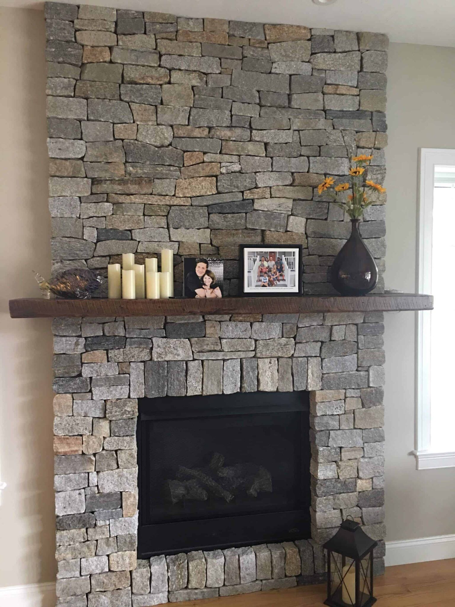 From Gas Insert to Natural Stone Fireplace - Stoneyard