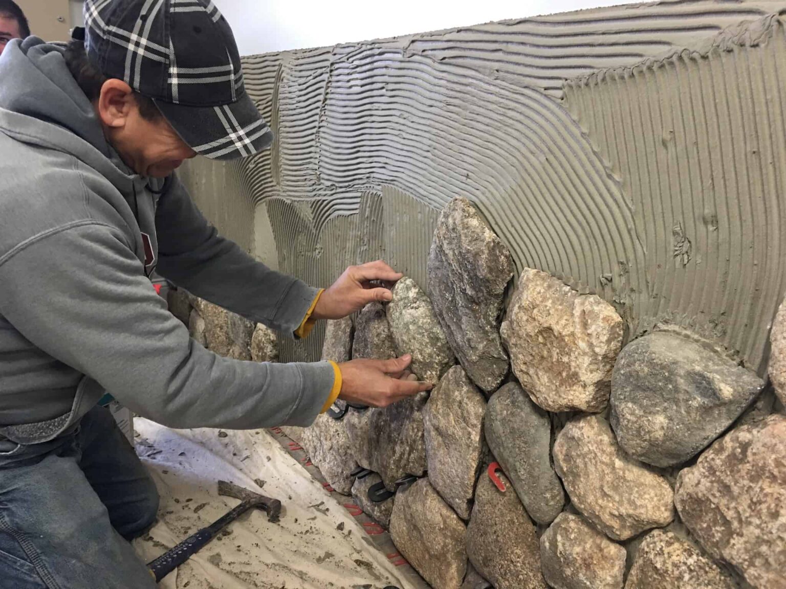 Viana's Masonry installs Boston Blend Round - Stoneyard